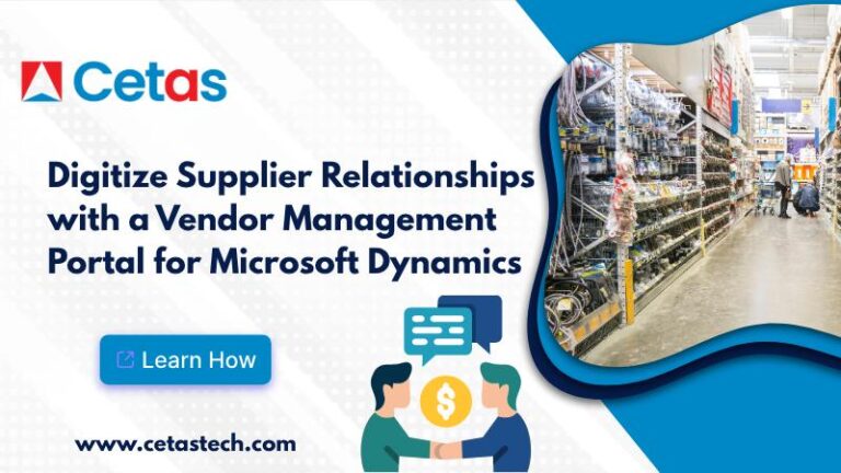 Vendor Management Portal for Microsoft Dynamics 365 - Cetas