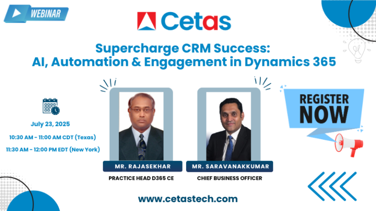 AI in Dynamics 365 CRM: Live Webinar | Copilot, WhatsApp, Azure AI - Cetas