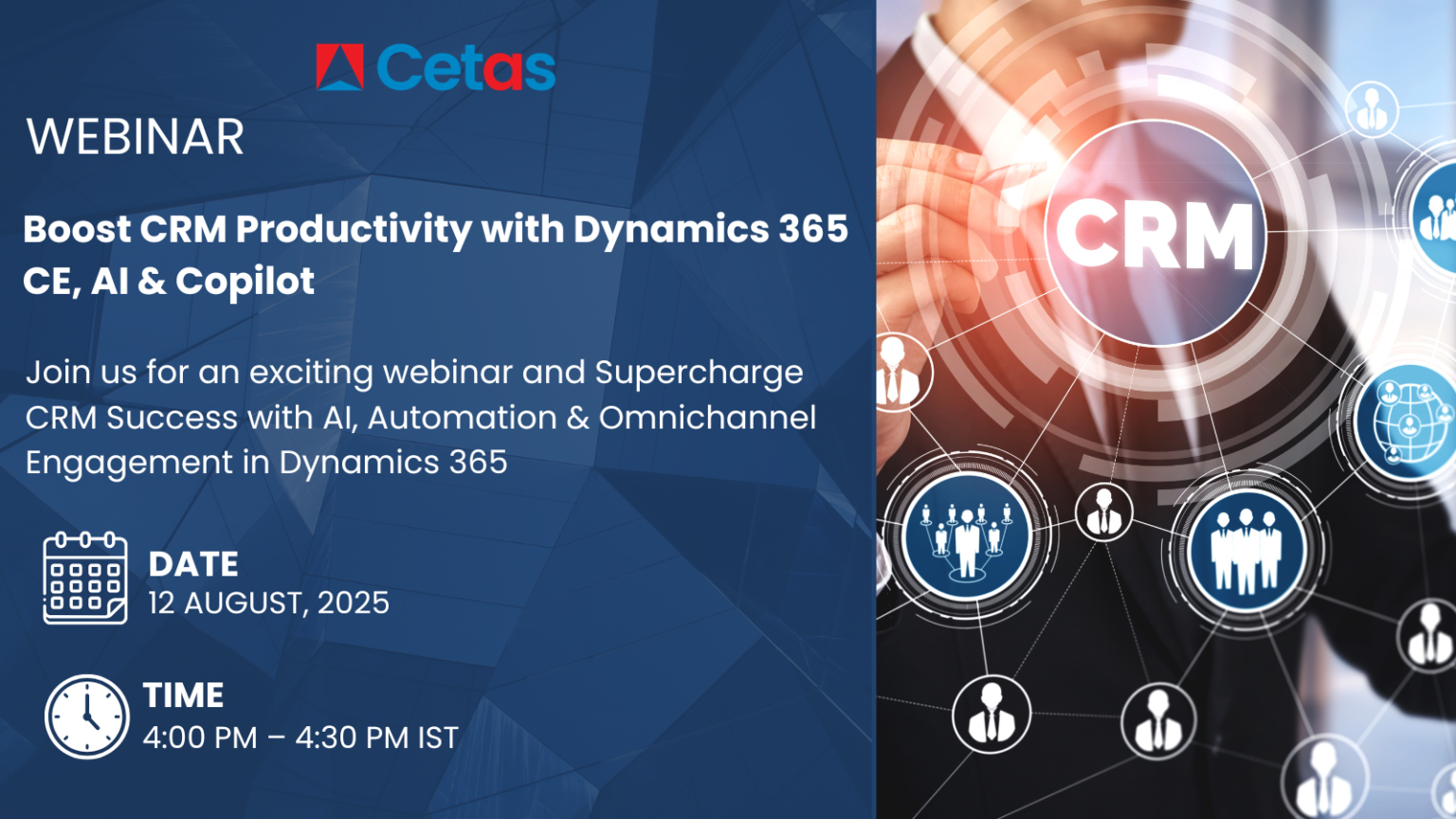 Free CRM Webinar: AI & Automation in Dynamics 365 CE - Cetas