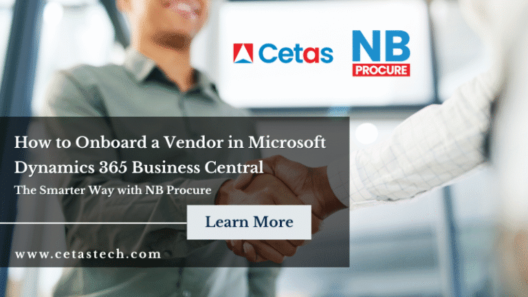 How to Onboard a Vendor in Microsoft Dynamics 365 Business Central with ...
